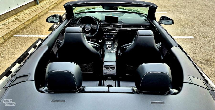 Black Audi S5 2018 in Kretinga, with an engine capacity of 3.00 L and mileage of 50 thousand km for 26499 €, photo 13 on AUTOMOTO.COM.LV