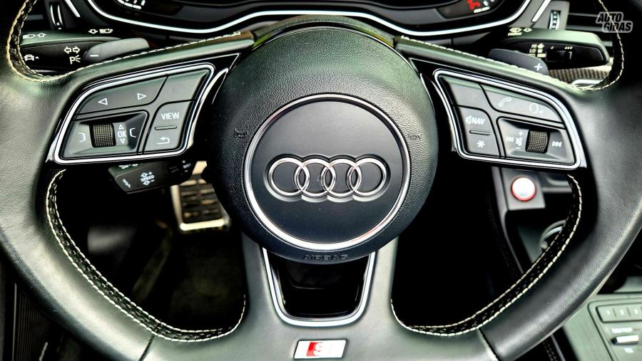 Black Audi S5 2018 in Kretinga, with an engine capacity of 3.00 L and mileage of 50 thousand km for 26499 €, photo 31 on AUTOMOTO.COM.LV