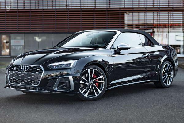 Black Audi S5 2024 in Klaipeda, with an engine capacity of 3.00 L and mileage of 3 thousand km for 39999 €, photo 5 on AUTOMOTO.COM.LV