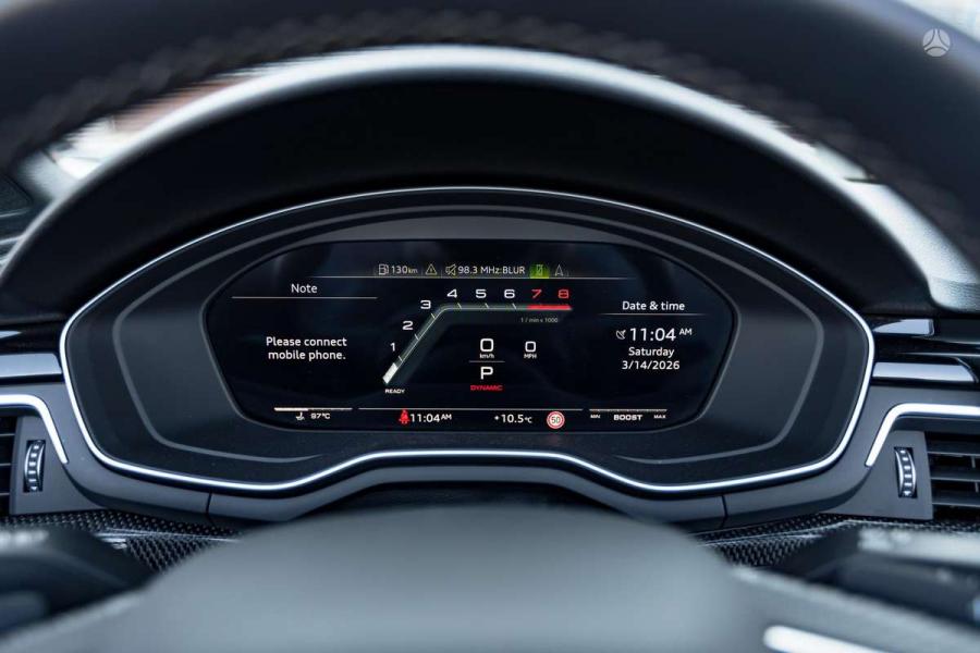 Melns Audi S5 2024 Klaipėda, ar dzinēja tilpumu 3.00 L un nobraukumu 3 tūkst. km par 39999 €, foto 27 vietnē AUTOMOTO.COM.LV