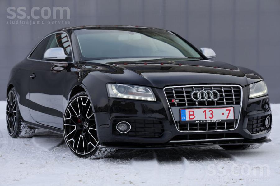 Black Audi S5 2007 in Tukums, with an engine capacity of 4.20 L and mileage of 245 thousand km for 9500 €, photo 1 on AUTOMOTO.COM.LV