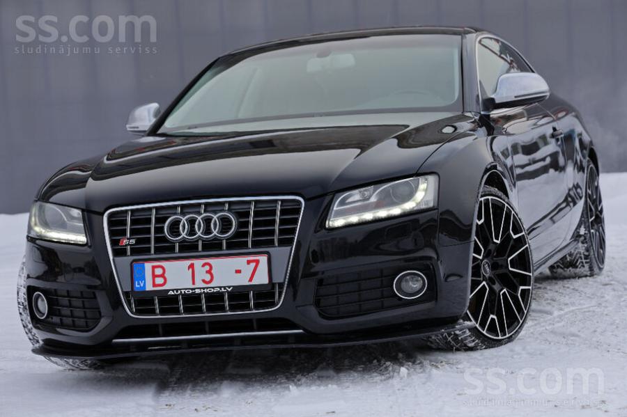 Black Audi S5 2007 in Tukums, with an engine capacity of 4.20 L and mileage of 245 thousand km for 9500 €, photo 2 on AUTOMOTO.COM.LV