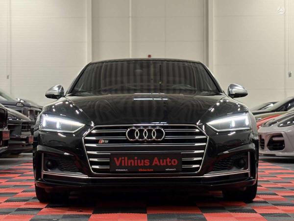 Black Audi S5 2018 in Vilnius, with an engine capacity of 3.00 L and mileage of 85 thousand km for 26800 €, photo 2 on AUTOMOTO.COM.LV