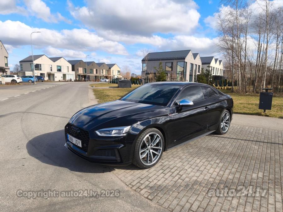 Black Audi S5 2018 in Tallinn, with an engine capacity of 3.00 L and mileage of 161 thousand km for 28900 €, photo 1 on AUTOMOTO.COM.LV
