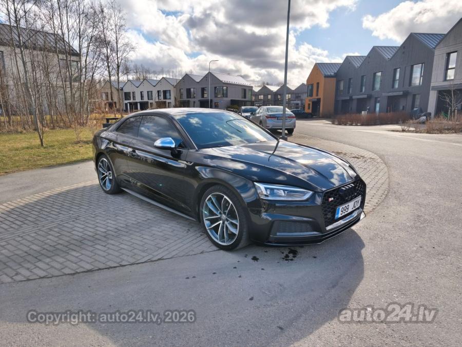 Black Audi S5 2018 in Tallinn, with an engine capacity of 3.00 L and mileage of 161 thousand km for 28900 €, photo 3 on AUTOMOTO.COM.LV