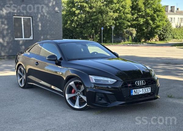 Black Audi S5 2020 in Riga, with an engine capacity of 3.00 L and mileage of 109 thousand km for 31900 €, photo 1 on AUTOMOTO.COM.LV