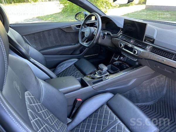 Black Audi S5 2020 in Riga, with an engine capacity of 3.00 L and mileage of 109 thousand km for 31900 €, photo 7 on AUTOMOTO.COM.LV