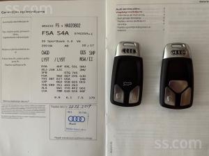 Melns Audi S5 2017 Rīga, ar dzinēja tilpumu 3.00 L un nobraukumu 185 tūkst. km par 27500 €, foto 26 vietnē AUTOMOTO.COM.LV