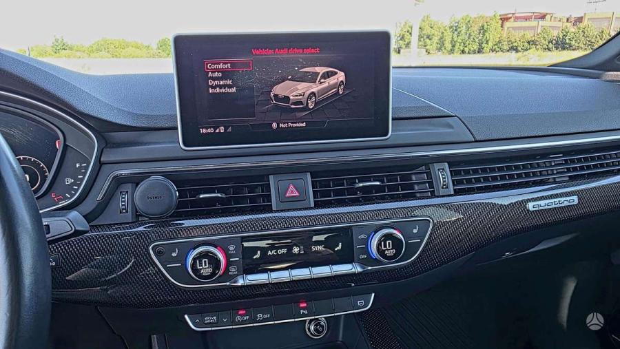 Черный Ауди С5 2018 в Шяуляй, объемом двигателя 3.00 л и пробегом 190 тыс. км за 22000 €, фото 25 на AUTOMOTO.COM.LV