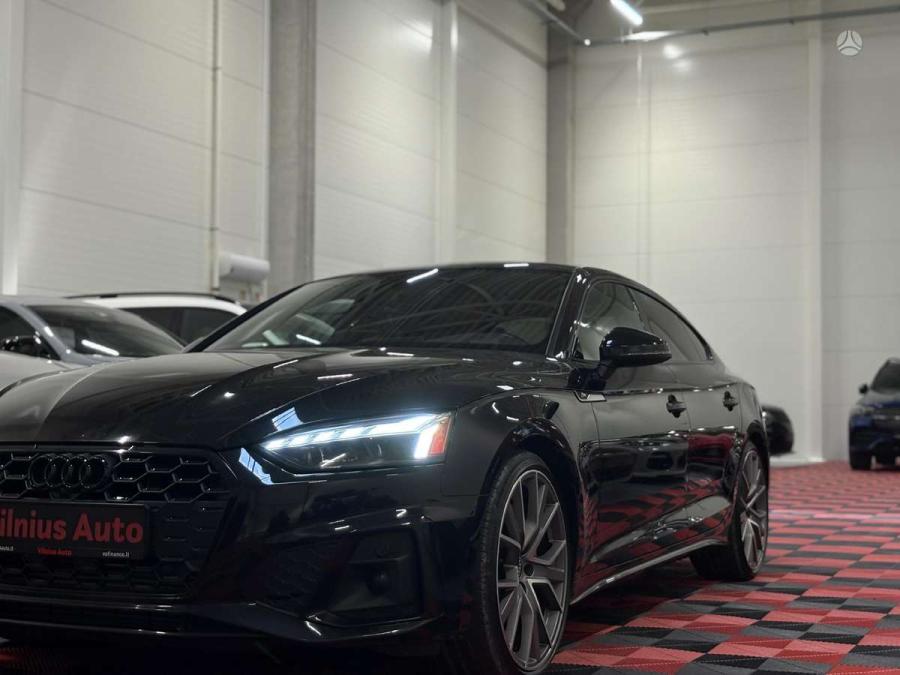 Melns Audi S5 2022 Viļņa, ar dzinēja tilpumu 3.00 L un nobraukumu 61 tūkst. km par 39400 €, foto 7 vietnē AUTOMOTO.COM.LV