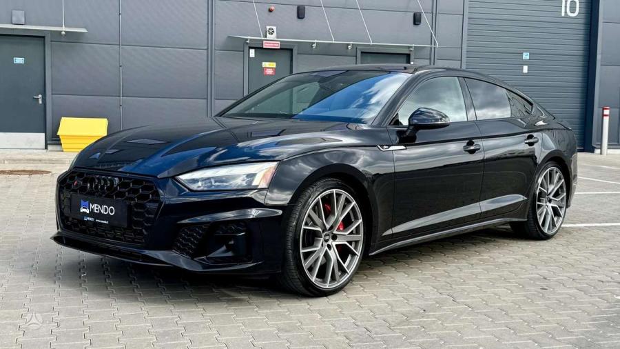 Melns Audi S5 2022 Viļņa, ar dzinēja tilpumu 3.00 L un nobraukumu 61 tūkst. km par 35890 €, foto 1 vietnē AUTOMOTO.COM.LV