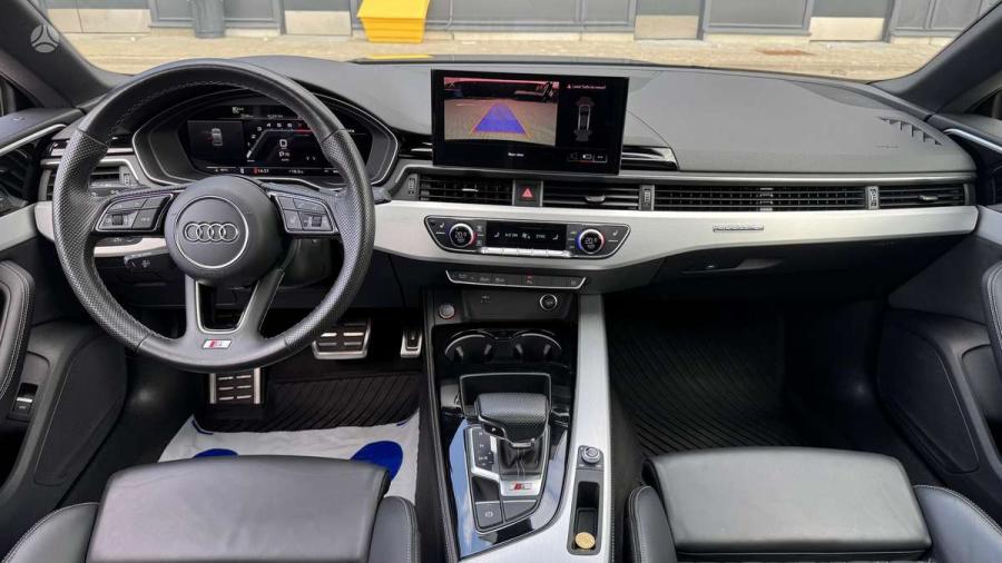 Melns Audi S5 2022 Viļņa, ar dzinēja tilpumu 3.00 L un nobraukumu 61 tūkst. km par 35890 €, foto 25 vietnē AUTOMOTO.COM.LV