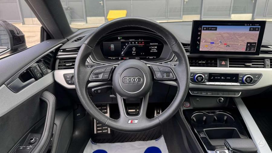 Melns Audi S5 2022 Viļņa, ar dzinēja tilpumu 3.00 L un nobraukumu 61 tūkst. km par 35890 €, foto 26 vietnē AUTOMOTO.COM.LV