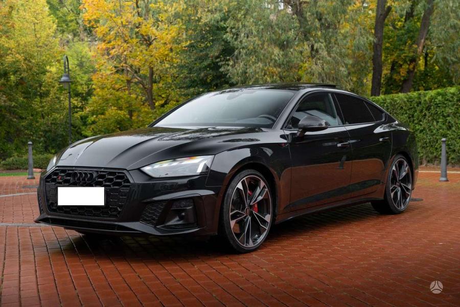 Black Audi S5 2023 in Vilnius, with an engine capacity of 3.00 L and mileage of 29 thousand km for 37950 €, photo 9 on AUTOMOTO.COM.LV