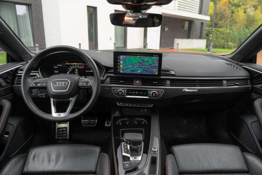 Black Audi S5 2023 in Vilnius, with an engine capacity of 3.00 L and mileage of 29 thousand km for 37950 €, photo 14 on AUTOMOTO.COM.LV