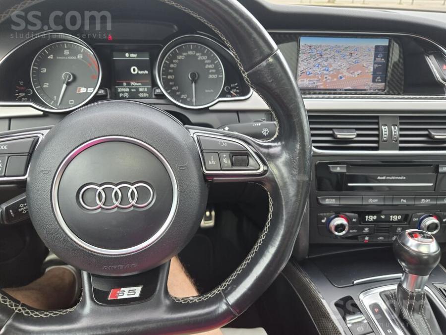 Blue Audi S5 2012 in Riga, with an engine capacity of 3.00 L and mileage of 331 thousand km for 9900 €, photo 6 on AUTOMOTO.COM.LV