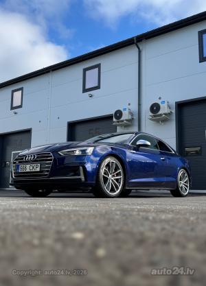 Zils Audi S5 2017 Tallina, ar dzinēja tilpumu 3.00 L un nobraukumu 86 tūkst. km par 39000 €, foto  vietnē AUTOMOTO.COM.LV