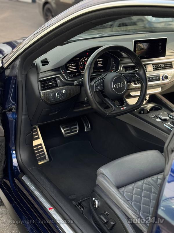 Blue Audi S5 2017 in Tallinn, with an engine capacity of 3.00 L and mileage of 86 thousand km for 39000 €, photo 7 on AUTOMOTO.COM.LV