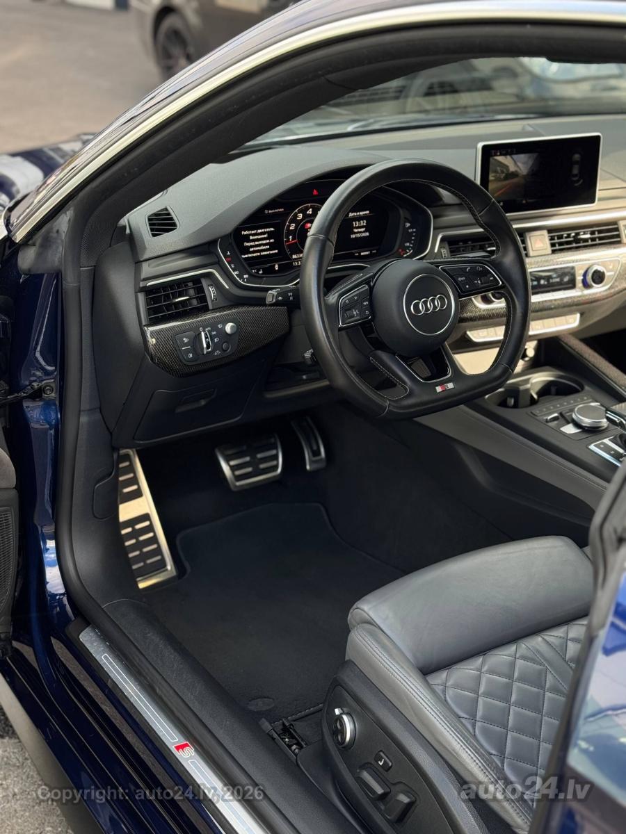 Zils Audi S5 2017 Tallina, ar dzinēja tilpumu 3.00 L un nobraukumu 86 tūkst. km par 39000 €, foto 7 vietnē AUTOMOTO.COM.LV