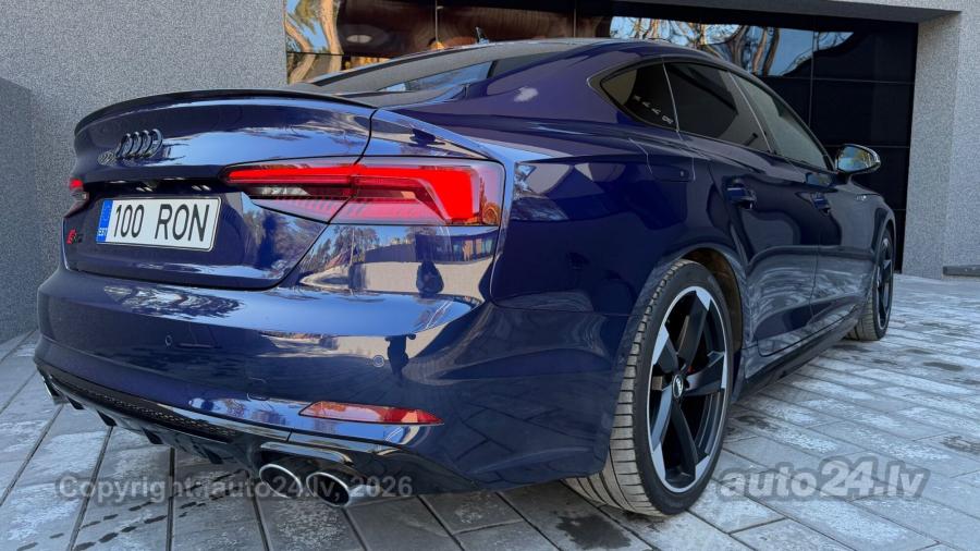 Blue Audi S5 2018 in Tallinn, with an engine capacity of 3.00 L and mileage of 52 thousand km for 42500 €, photo 5 on AUTOMOTO.COM.LV