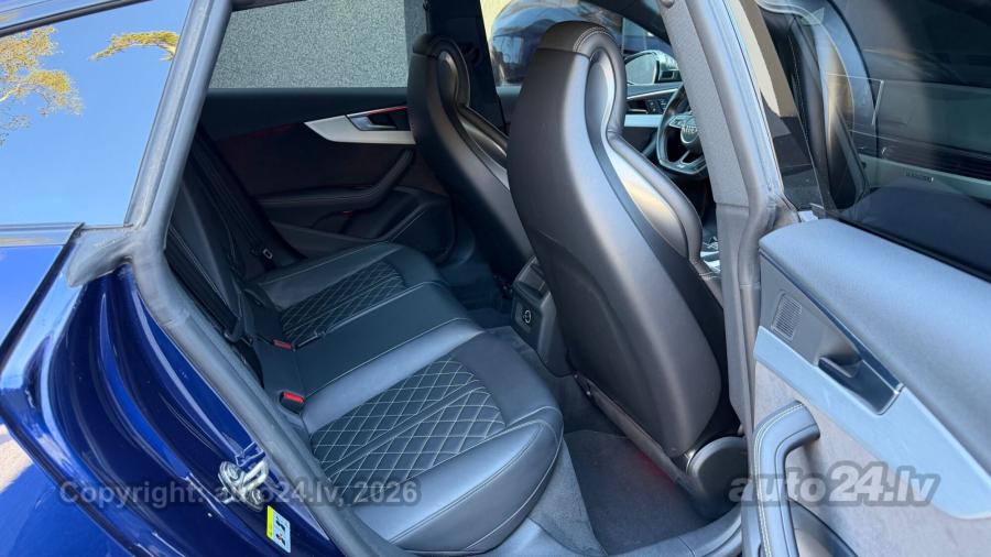 Blue Audi S5 2018 in Tallinn, with an engine capacity of 3.00 L and mileage of 52 thousand km for 42500 €, photo 17 on AUTOMOTO.COM.LV