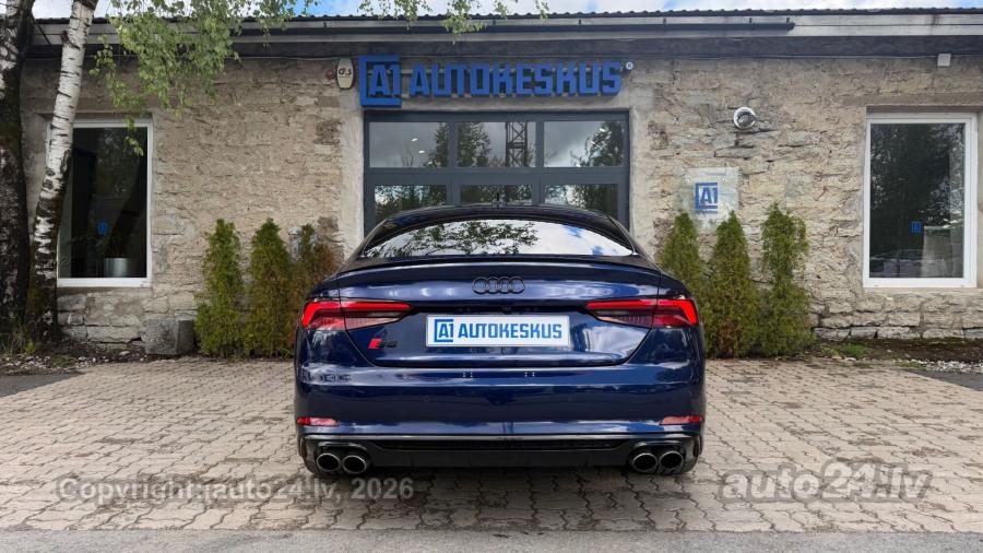 Blue Audi S5 2018 in Tallinn, with an engine capacity of 3.00 L and mileage of 55 thousand km for 40500 €, photo 23 on AUTOMOTO.COM.LV
