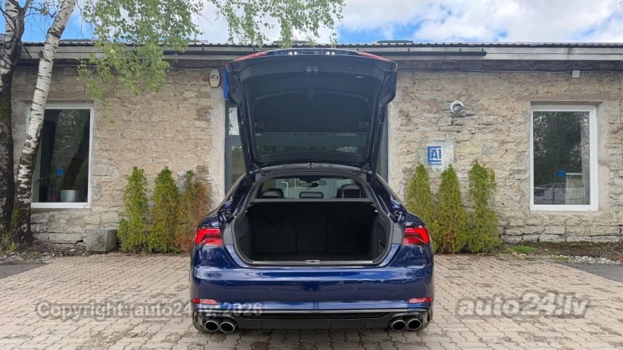 Blue Audi S5 2018 in Tallinn, with an engine capacity of 3.00 L and mileage of 55 thousand km for 40500 €, photo 24 on AUTOMOTO.COM.LV