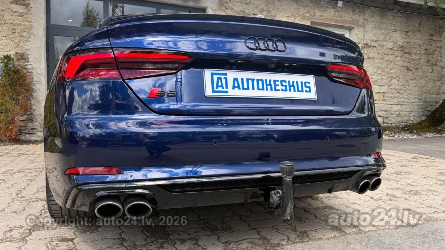 Blue Audi S5 2018 in Tallinn, with an engine capacity of 3.00 L and mileage of 55 thousand km for 40500 €, photo 25 on AUTOMOTO.COM.LV