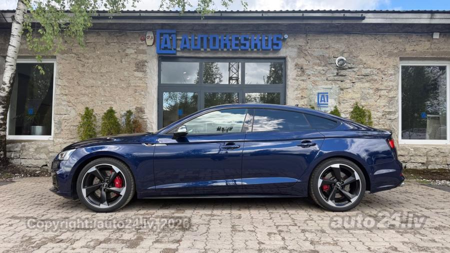 Blue Audi S5 2018 in Tallinn, with an engine capacity of 3.00 L and mileage of 55 thousand km for 40500 €, photo 28 on AUTOMOTO.COM.LV