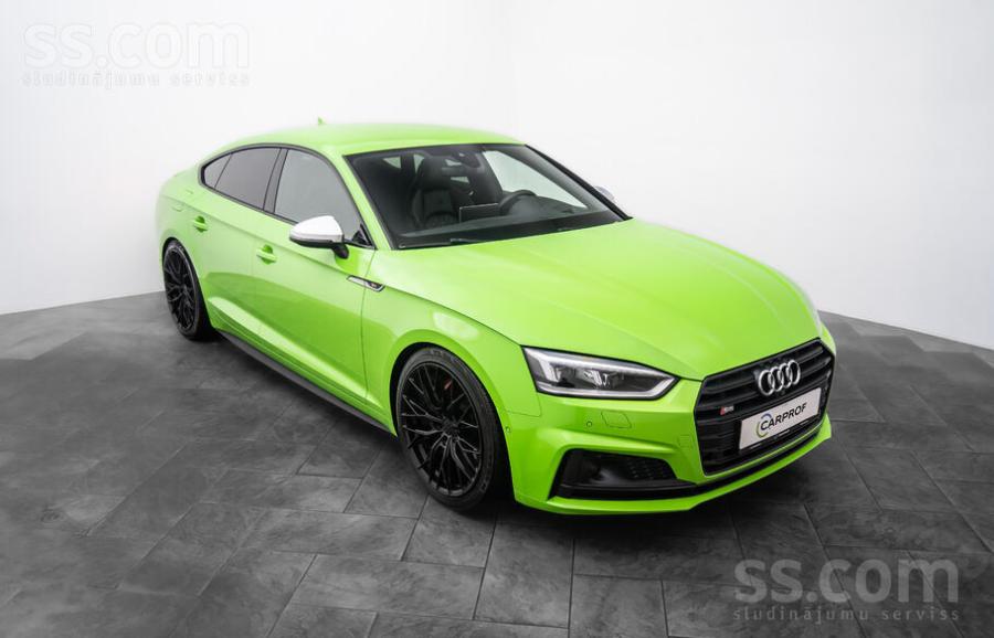 Green Audi S5 2018 in Tallinn, with an engine capacity of 3.00 L and mileage of 180 thousand km for 25999 €, photo 3 on AUTOMOTO.COM.LV