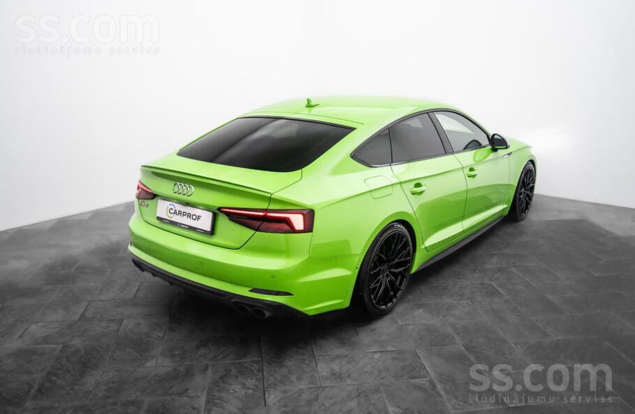 Green Audi S5 2018 in Tallinn, with an engine capacity of 3.00 L and mileage of 180 thousand km for 25999 €, photo 4 on AUTOMOTO.COM.LV