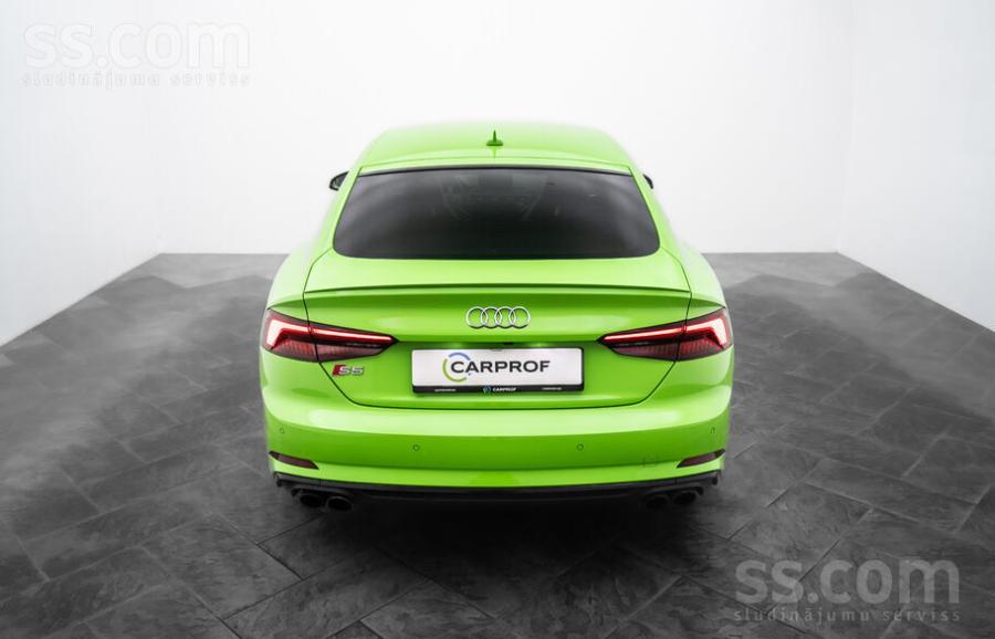 Green Audi S5 2018 in Tallinn, with an engine capacity of 3.00 L and mileage of 180 thousand km for 25999 €, photo 5 on AUTOMOTO.COM.LV