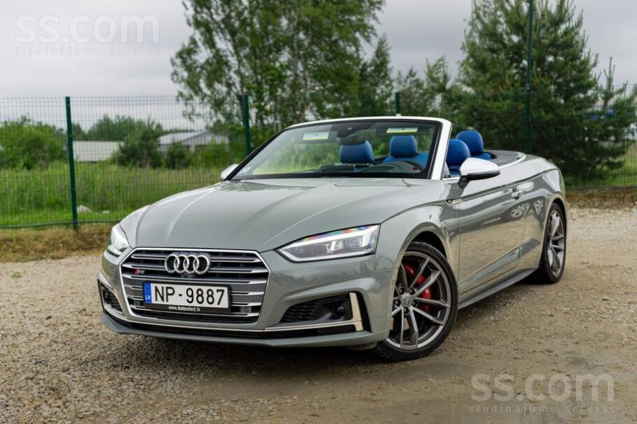 Pelēks Audi S5 2019 Rīga, ar dzinēja tilpumu 3.00 L un nobraukumu 39 tūkst. km par 34990 €, foto 1 vietnē AUTOMOTO.COM.LV