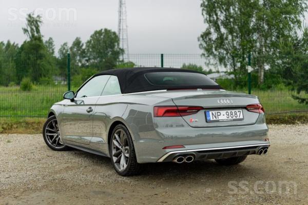 Grey Audi S5 2019 in Riga, with an engine capacity of 3.00 L and mileage of 39 thousand km for 34990 €, photo 6 on AUTOMOTO.COM.LV