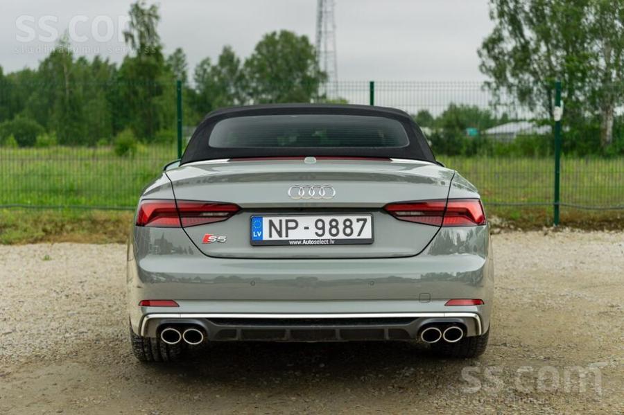 Pelēks Audi S5 2019 Rīga, ar dzinēja tilpumu 3.00 L un nobraukumu 39 tūkst. km par 34990 €, foto 8 vietnē AUTOMOTO.COM.LV