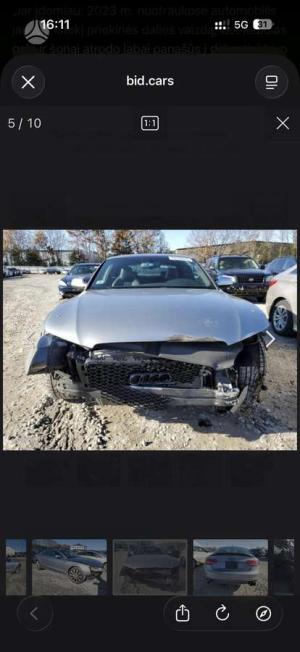 Pelēks Audi S5 2010 Klaipėda, ar dzinēja tilpumu 4.16 L un nobraukumu 145 tūkst. km par 11000 €, foto 15 vietnē AUTOMOTO.COM.LV