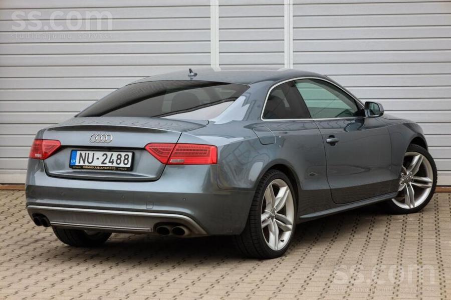 Grey Audi S5 2012 in Riga, with an engine capacity of 3.00 L and mileage of 0 thousand km for 12495 €, photo 10 on AUTOMOTO.COM.LV