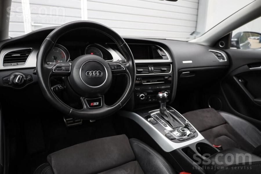 Grey Audi S5 2012 in Riga, with an engine capacity of 3.00 L and mileage of 0 thousand km for 12495 €, photo 16 on AUTOMOTO.COM.LV