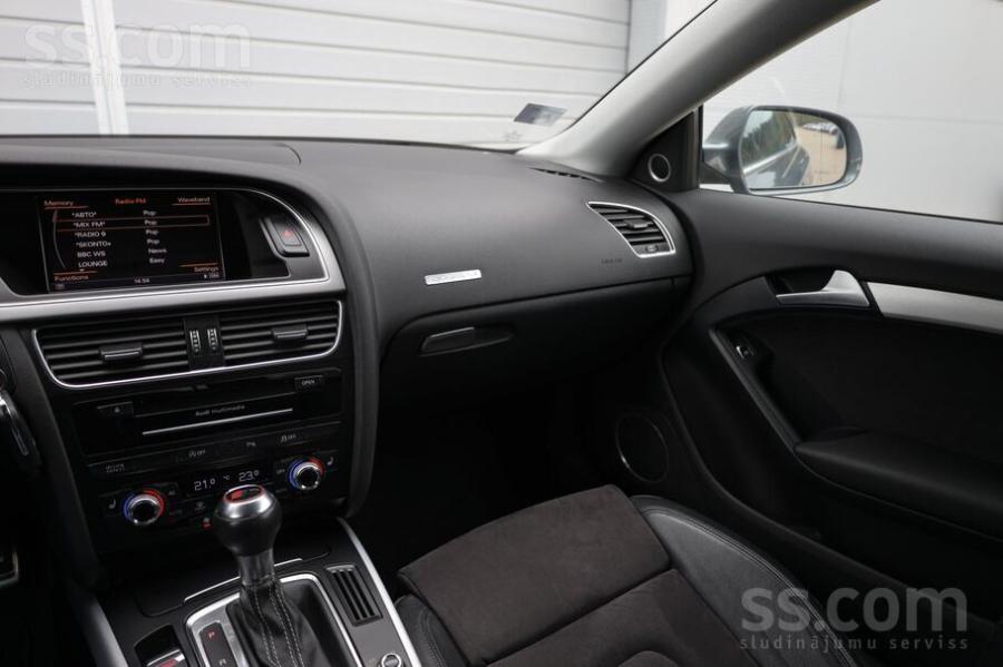 Grey Audi S5 2012 in Riga, with an engine capacity of 3.00 L and mileage of 0 thousand km for 12495 €, photo 17 on AUTOMOTO.COM.LV