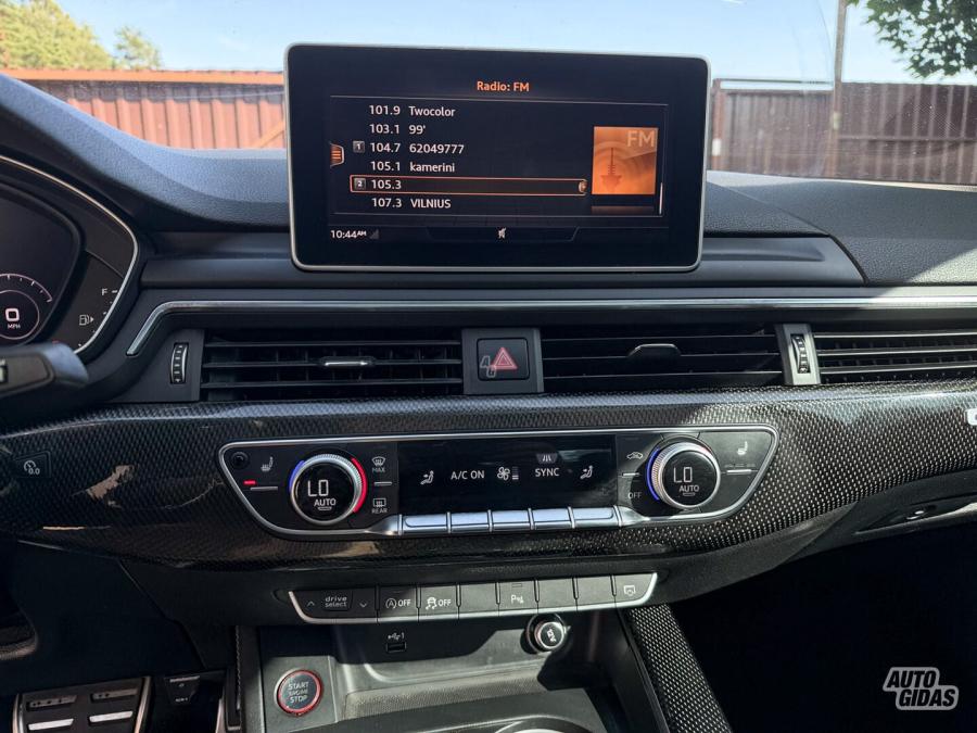 Grey Audi S5 2018 in Vilnius, with an engine capacity of 3.00 L and mileage of 221 thousand km for 13950 €, photo 13 on AUTOMOTO.COM.LV