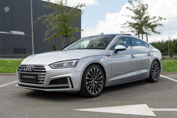 Grey Audi S5 2018 in Vilnius, with an engine capacity of 3.00 L and mileage of 144 thousand km for 23850 €, photo 3 on AUTOMOTO.COM.LV