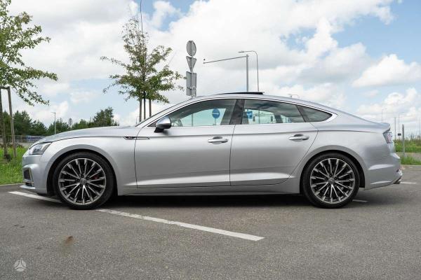 Grey Audi S5 2018 in Vilnius, with an engine capacity of 3.00 L and mileage of 144 thousand km for 23850 €, photo 4 on AUTOMOTO.COM.LV