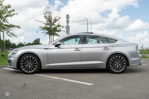 Grey Audi S5 2018 in Vilnius, with an engine capacity of 3.00 L and mileage of 144 thousand km for 23850 €, photo 4 on AUTOMOTO.COM.LV