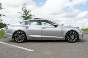 Grey Audi S5 2018 in Vilnius, with an engine capacity of 3.00 L and mileage of 144 thousand km for 23850 €, photo 9 on AUTOMOTO.COM.LV