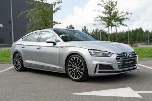 Grey Audi S5 2018 in Vilnius, with an engine capacity of 3.00 L and mileage of 144 thousand km for 23850 €, photo 10 on AUTOMOTO.COM.LV