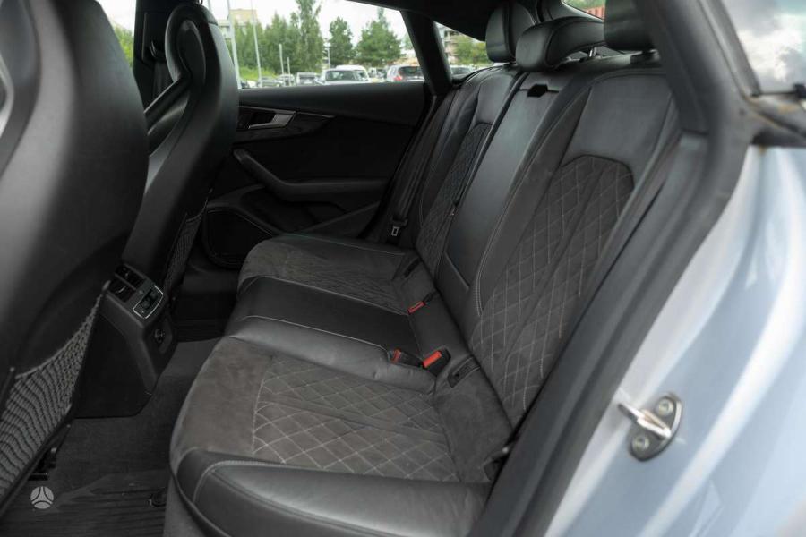 Grey Audi S5 2018 in Vilnius, with an engine capacity of 3.00 L and mileage of 144 thousand km for 23850 €, photo 18 on AUTOMOTO.COM.LV