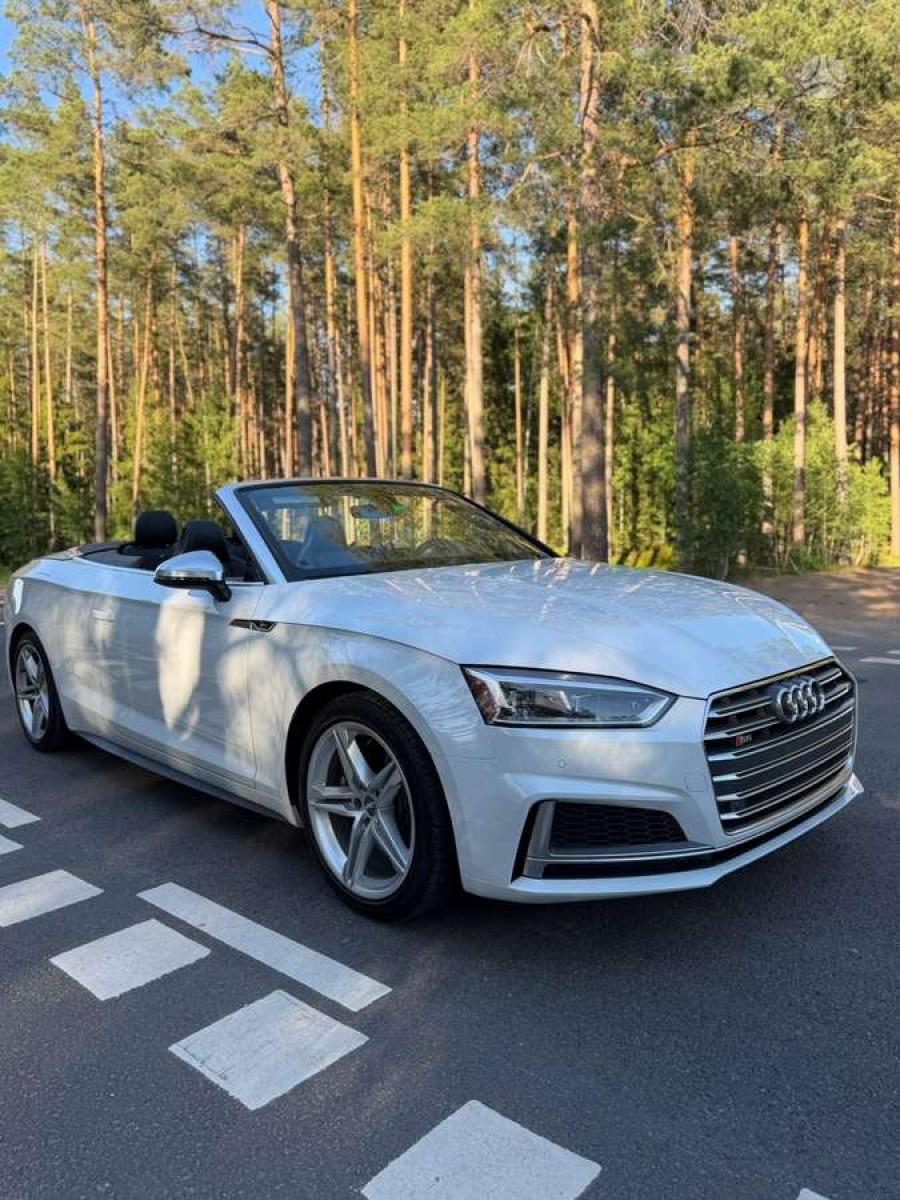White Audi S5 2018 in Kazlu Ruda, with an engine capacity of 3.00 L and mileage of 105 thousand km for 23500 €, photo 3 on AUTOMOTO.COM.LV