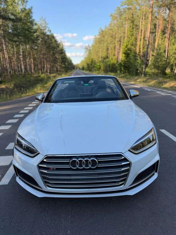 White Audi S5 2018 in Kazlu Ruda, with an engine capacity of 3.00 L and mileage of 105 thousand km for 23500 €, photo 4 on AUTOMOTO.COM.LV