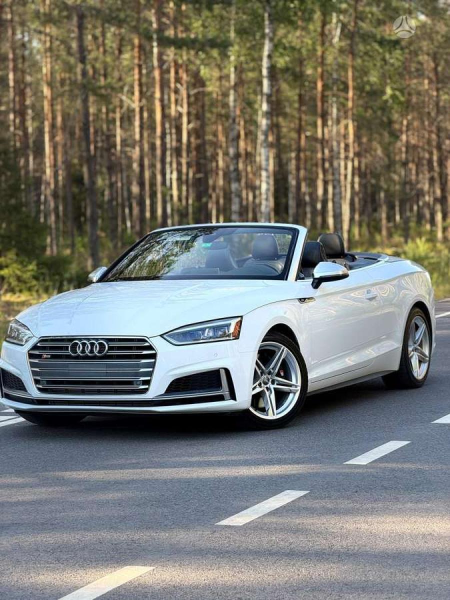 White Audi S5 2018 in Kazlu Ruda, with an engine capacity of 3.00 L and mileage of 105 thousand km for 23500 €, photo 6 on AUTOMOTO.COM.LV