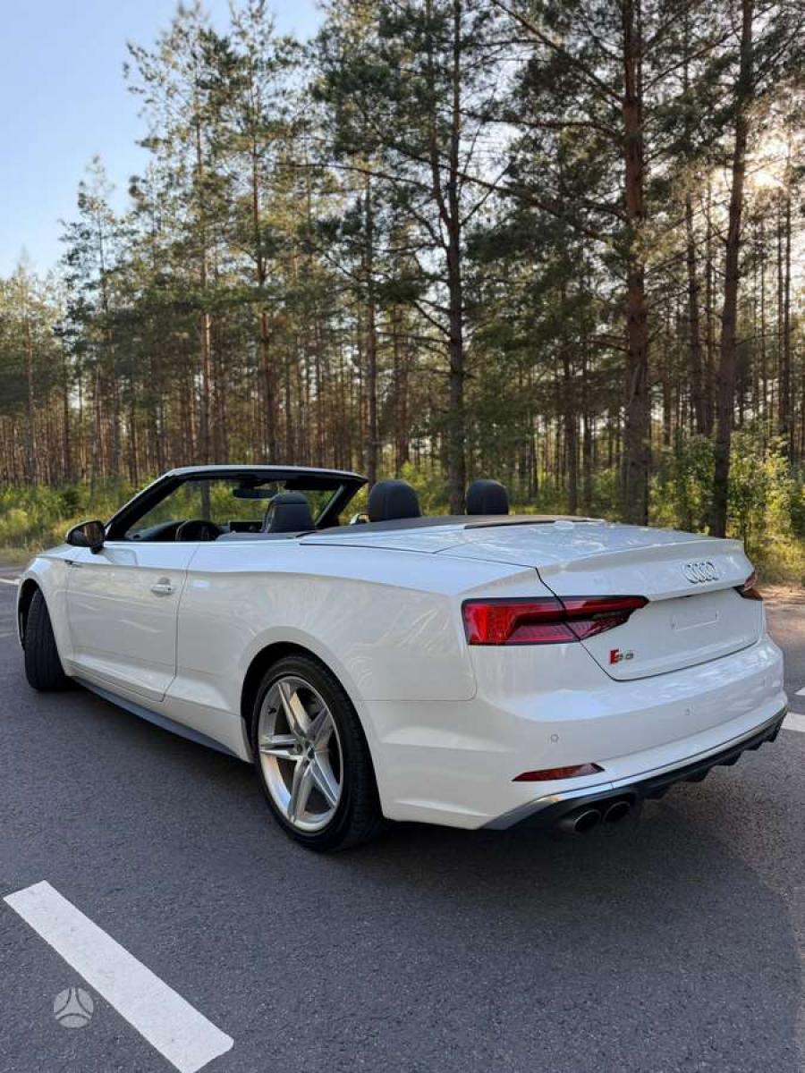 White Audi S5 2018 in Kazlu Ruda, with an engine capacity of 3.00 L and mileage of 105 thousand km for 23500 €, photo 7 on AUTOMOTO.COM.LV